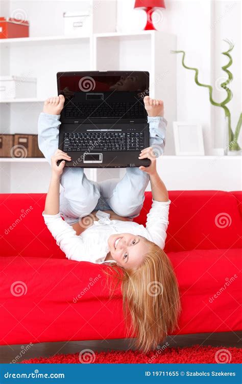 Laptop Time Stock Image Image Of Laptop Relaxation 19711655