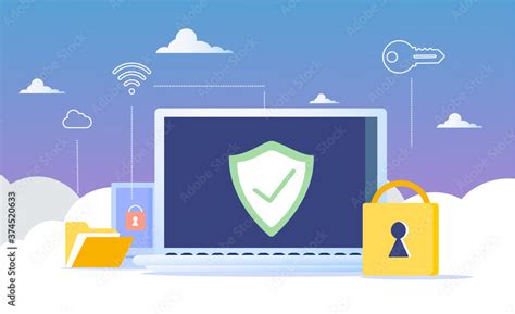 Personal Data Security In Isometric Vector Illustration Online File Server Protection System