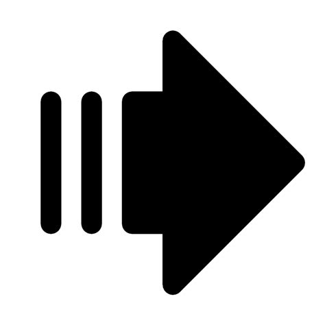 Arrow Fat Lines Right Fill Vector SVG Icon SVG Repo