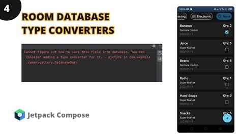 Building A Shopping List App Jetpack Compose And Room Database Type Converters Youtube