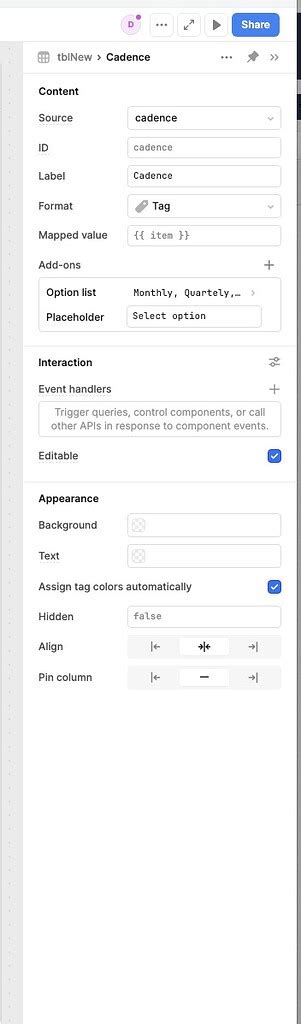 Bug With Content Tags In Table 💬 App Building Retool Forum