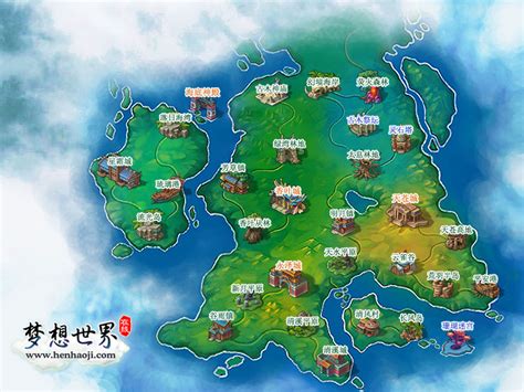 梦想世界世界地图 网络游戏 新浪游戏 新浪网