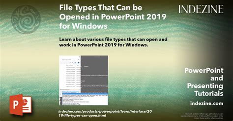 File Types That Can Be Opened In PowerPoint For Windows