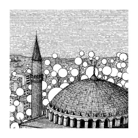 Hagia Sophia Ink On Paper By Me R Architecture