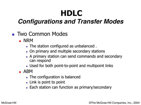 PPT HDLC Configurations And Transfer Modes PowerPoint Presentation Free Download ID