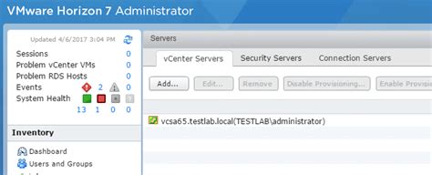 Setup Vmware Horizon View Connection Server Vcenter Connection Virtualization Howto