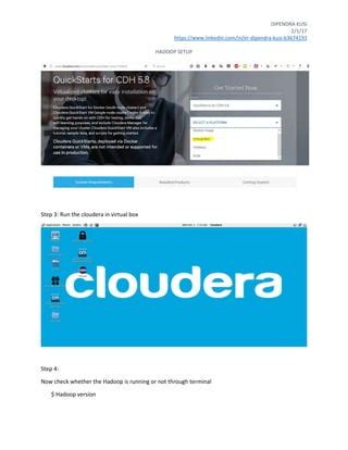 Installation And Setup Hadoop Published PDF