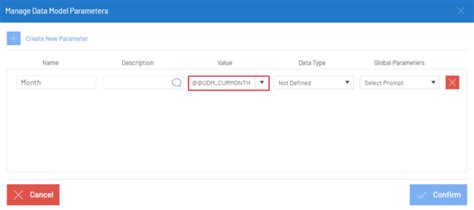 Adding A Data Model Parameter In Sage Enterprise Intelligence Sei Sage X3 Tips Tricks And