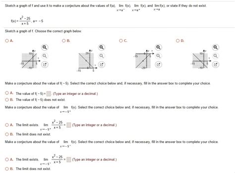 Solved Sketch Graph Of And Use It To Make Conjecture About The Values Of Fa Lim Fx Iim Fx