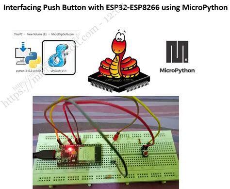 Interfacing Push Button With Esp32 Esp8266 Using Micropython