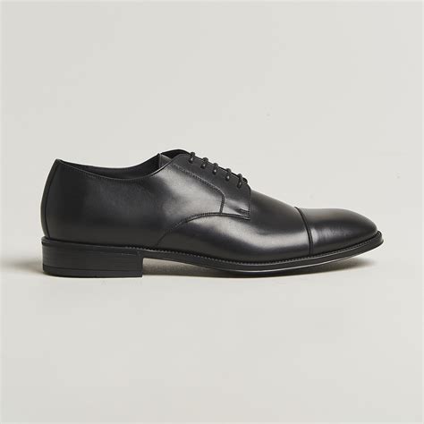 Canali Cap Toe Derby Black Calf At