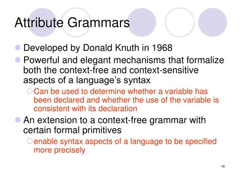 Ppt Programming Languages And Design Lecture Syntax Specifications