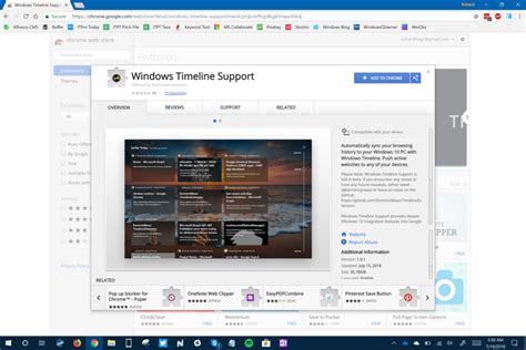 Chrome And Firefox Extensions Add Windows 10 Timeline Support To Browsers