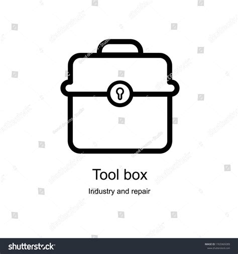 Tool Box Outline Vector Icon On Stock Vector Royalty Free Shutterstock