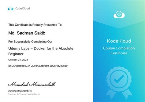 Md Sadman Sakib On Linkedin Docker Devops Kodekloud