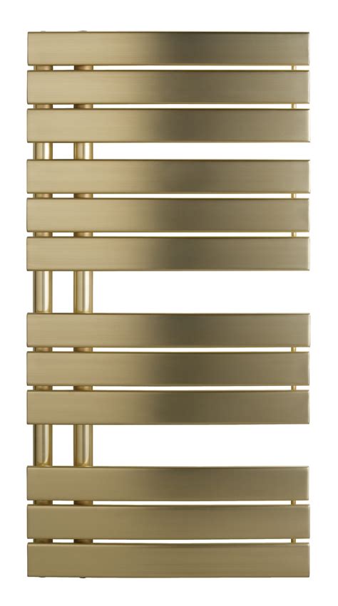 1080 X 550 Cleo Brushed Brass Radiator Uk