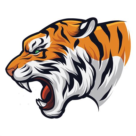 Vector Illustration Of Tiger Head Mascot 13785530 Vector Art At Vecteezy