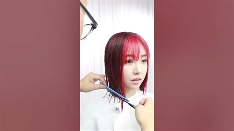 마스터콴 샤프한 풀뱅 테슬컷 일자단발 무거운 층과 부드러운 라인 청담동 미용실 보이드청담 Youtube