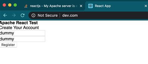 Reactjs My Apache Server Is Displaying A Directory Listing Instead Of Serving My Files How