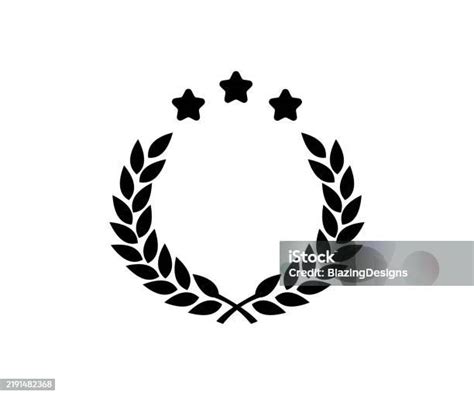 월계관 화 환 3 별 아이콘 올리브 가지 승리의 상징 벡터 디자인 와 Illustration Championship에 대한 스톡 벡터 아트 및 기타 이미지 Istock