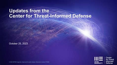 Updates From The Center For Threat Informed Defense Pdf Operating Systems Computer