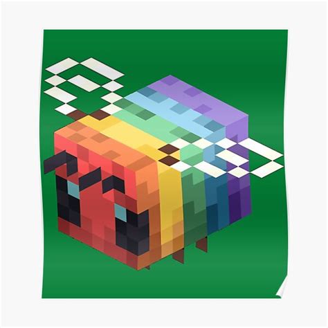 Lgbtqminecraft Bee Poster For Sale By Boscioguidena Redbubble