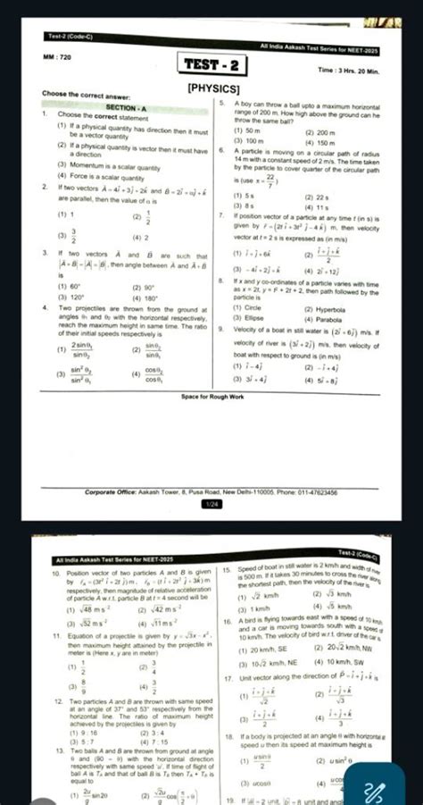 If X And Y Co Ordinates Of A Particie Varies With Time As X2tyf2t2