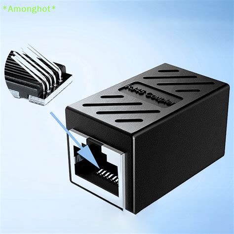 Amonghot RJ Connector Network Extender Female To Female Ethernet Adapter Gigabit Interface