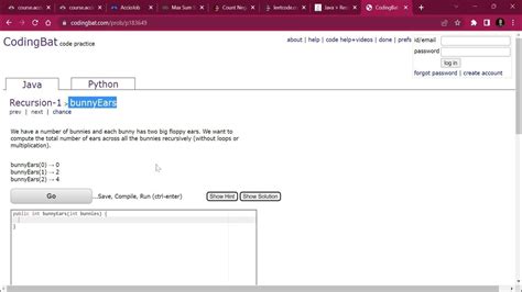 Bunnyear Recursion Programming Problem Java In Hindi Youtube