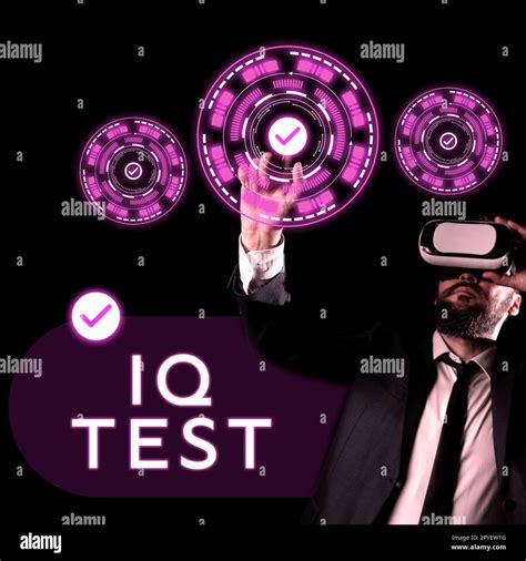 Text Sign Showing Iq Test Word Written On Attempt To Measure Your