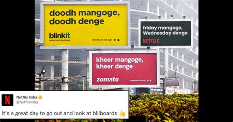 These Billboard Ads From Netflix Zomato And Blinkit Are Viral Scoopwhoop