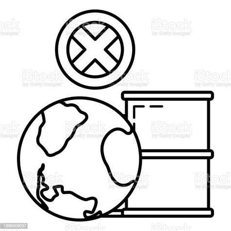 사용 중지 배럴 오일 산업 석유 개념 아이콘에 의한 세계 석유 오염 녹색 에코 지구 간단한 플랫 벡터 일러스트 레이 션 흰색에 고립 0명에 대한 스톡 벡터 아트 및 기타