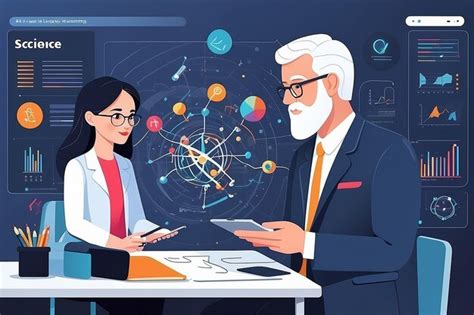 Premium Photo Create An Illustration Of A Teacher Using Ai Algorithms