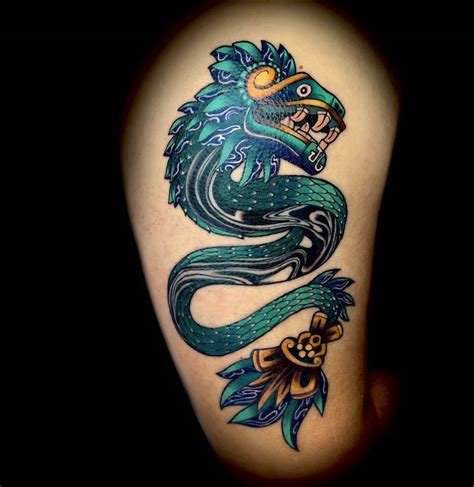 Quetzalcoatl Symbol Tattoo
