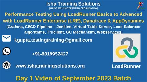Performance Testing Using Loadrunner Day 1 Pls Contact Or Whatsapp Us On 91 8019952427 To