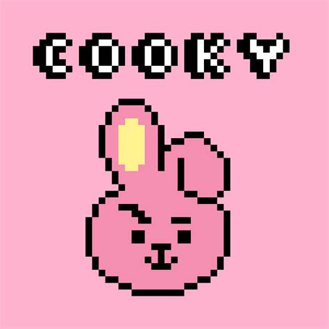 Editando Bt21 Cooky Herramienta De Dibujo De Arte Píxel En Línea