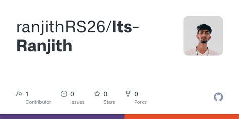 GitHub RanjithRS Its Ranjith