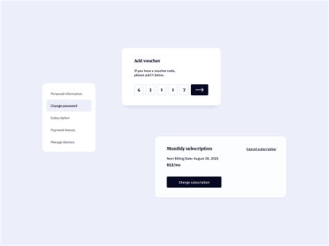 Menu Designs Created By Ui Desgn Daily