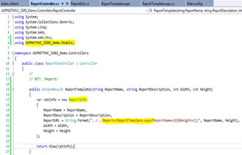 How To Display SSRS Report In ASP NET MVC Web Application