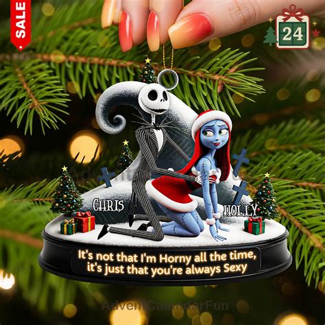 Jack Skellington And Sally Couple Christmas Ornament Adventcalendarfun