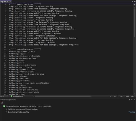 Extract A Data Tier Application Dac From An Azure Synapse Dedicated