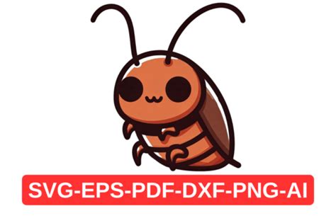 Cockroach Svg Clipart Print Vector Graphic By Artful Assetsy