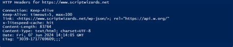Analysing Headers With PowerShell ScriptWizards Net