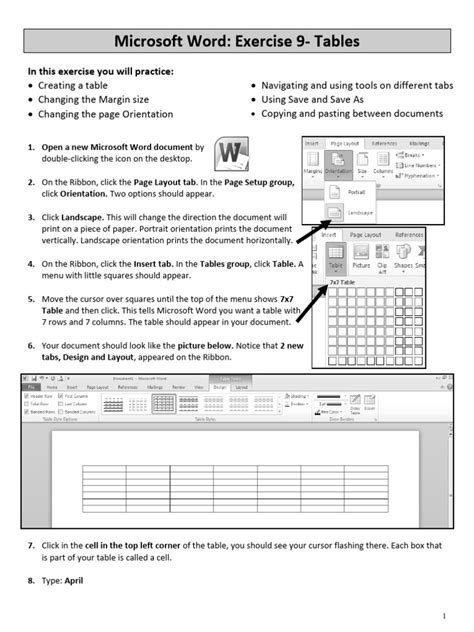 Day 2 Tables Activity Pdf Icon Computing Microsoft Word