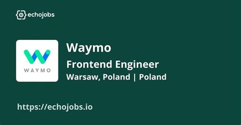 Hiring Frontend Engineer Waymo Applications And Tools Warsaw Poland Poland Python Go C