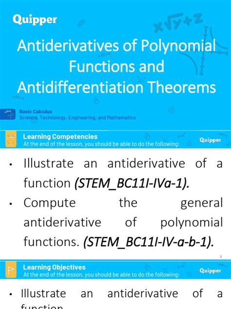 Unit 9 1 Basic Calculus Pdf Integral Function Mathematics