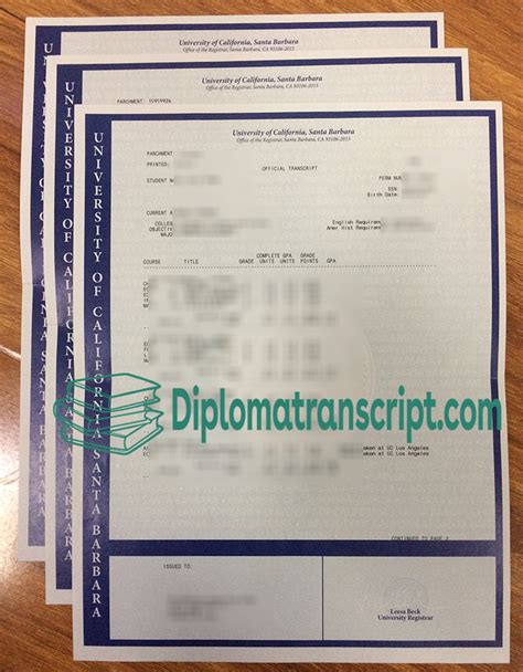 How A Ucsb Transcript And Envelope Looks Like Buy Diploma Buy Fake Diploma Buy Fake Degree