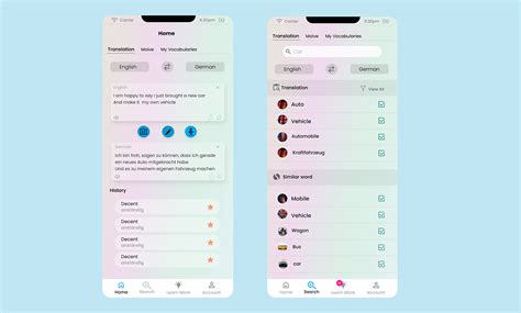 Translation Mobile App Ui Ux Design On Behance Translation Mobile App Ui Ux Design On Behance