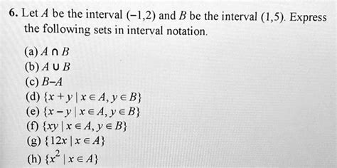 Solved Please Do Parts C E And H Thank You 6 Let A Be The
