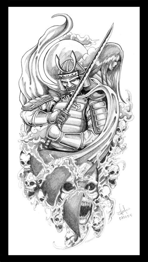 Samurai Tattoo Sketch At Explore Collection Of